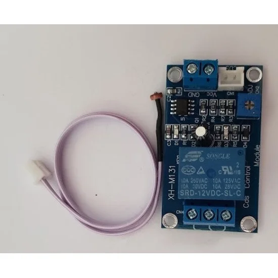 Cảm biến ánh sáng quang trở kèm relay 12V XH-M131 - dke.vn - Cần Thơ